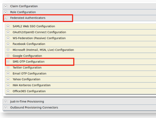 Configure SMS OTP Authenticator - WSO2 Open Banking UK Toolkit Documentation